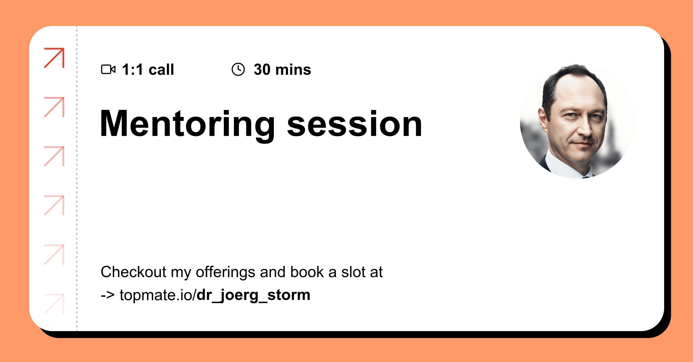 Mentoring session with Dr. Joerg Storm